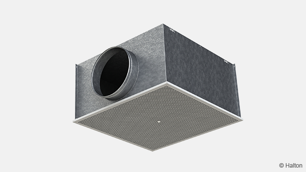 Swirl diffuser unit. Halton Jaz JRP. For variable airflow.